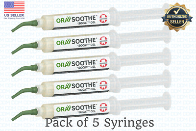 Septodont Orasoothe Sockit Dry Socket Oral Wound Dressing Hydrogel , 5x ...