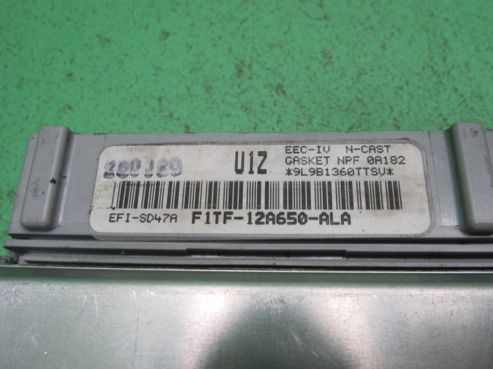 U1Z F150 E150 4.9L E4OD ECU ECM PCM ENGINE COMPUTER F1TF-12A650-ALA ...