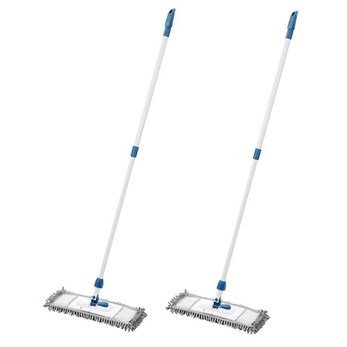 2x Box Sweden Clean Chenille Floor Sweeping 1.33m Cleaner/Telescopic ...