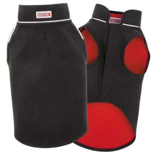 KONG Reversible Microfiber and Fleece Vest Jacket Coat Red Black Size ...