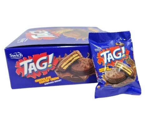 24 pièces X Swich Tag Biscuit crème enrobée de chocolat (23 grammes) | eBay