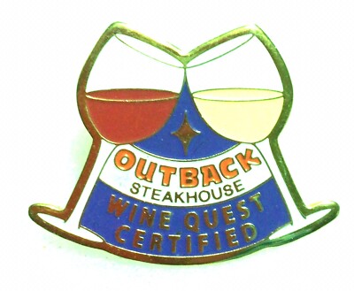 Outback Steakhouse Wine Quest Certified Pin Flair Flash O3 | eBay