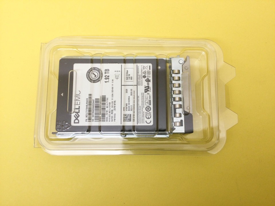 TMTW9 Dell 1.92TB SAS 12Gbps Read Intensive 512e 2.5'' SSD MZ-ILT1T9C w ...