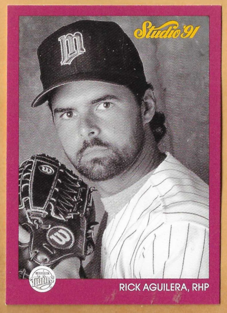 RICK AGUILERA MINNESOTA TWINS #81 - LEAF STUDIO NM-MT 1991 | eBay