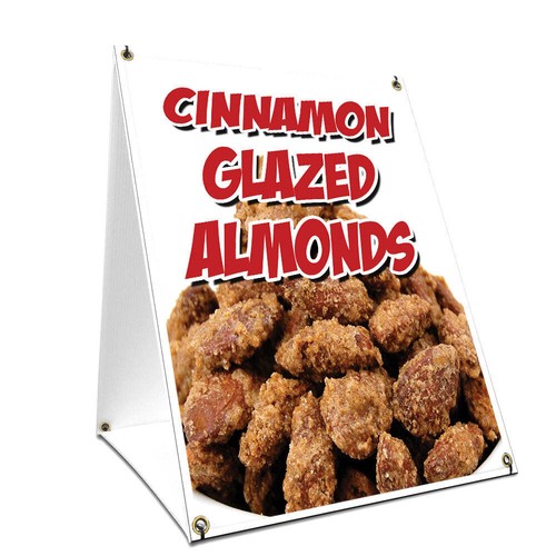 Cinnamon Glazed Almonds Yard Sign & Stake outdoor plastic coroplast ...