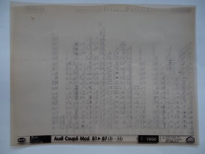 VAG MPF 2400 VW/Audi Mikroplanfilm USA Audi Coupe Mod.81 #1118 | eBay.de