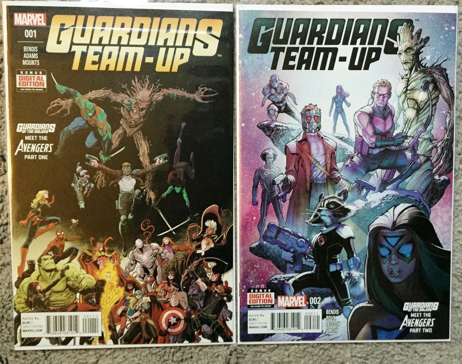 GUARDIANS TEAM-UP 1-2 (Guardians of the Galaxy, Avengers, Art Adams ...