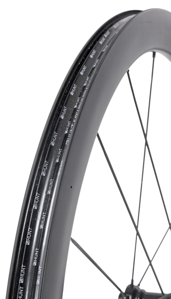 HUNT 44 Aerodynamicist UD Carbon Spoke Disc Tubeless FRONT Road Wheel ...