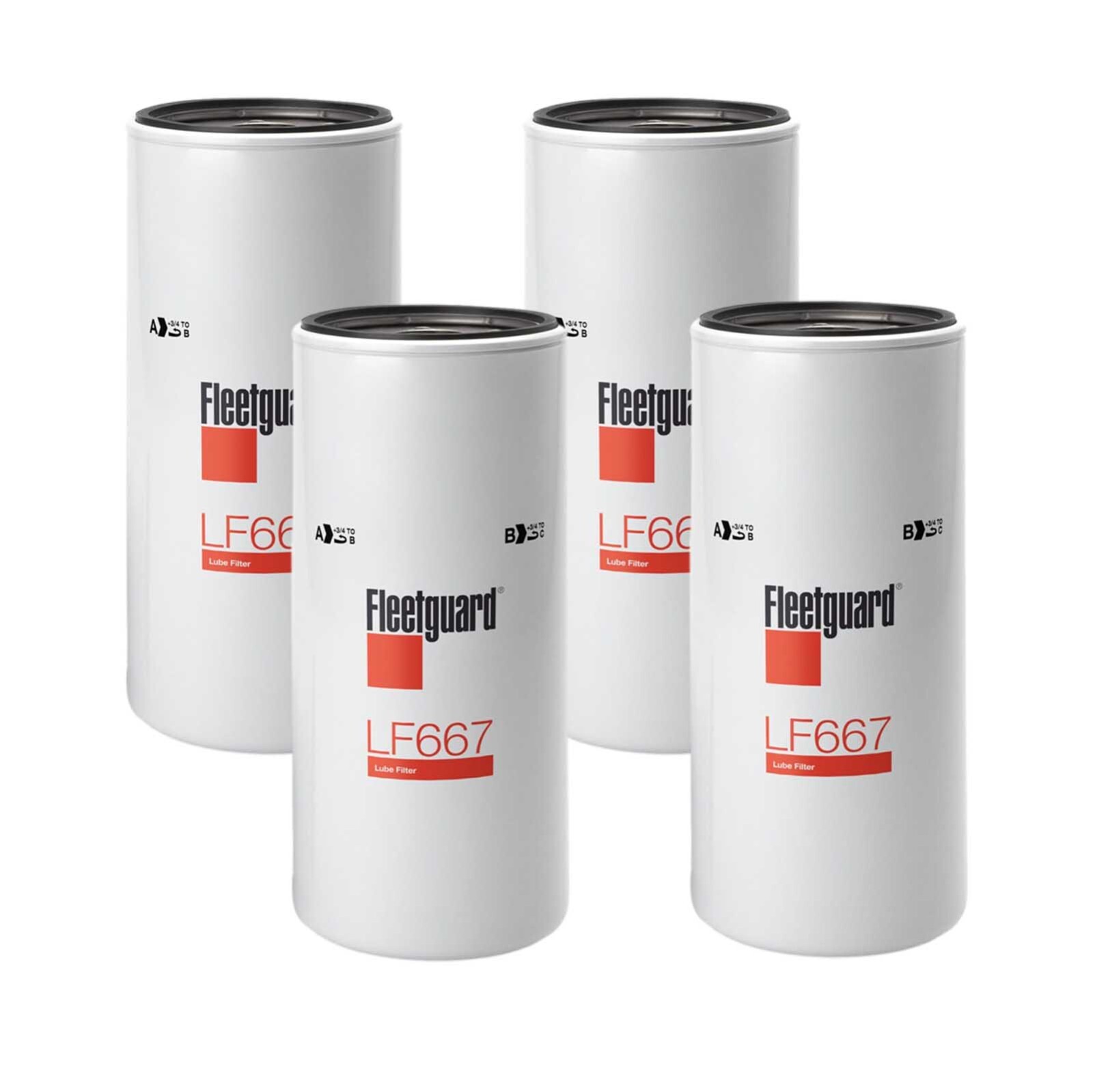 FleetGuard Oil Filter LF667 B7600 DN-P553191 (PACK OF 4) | eBay