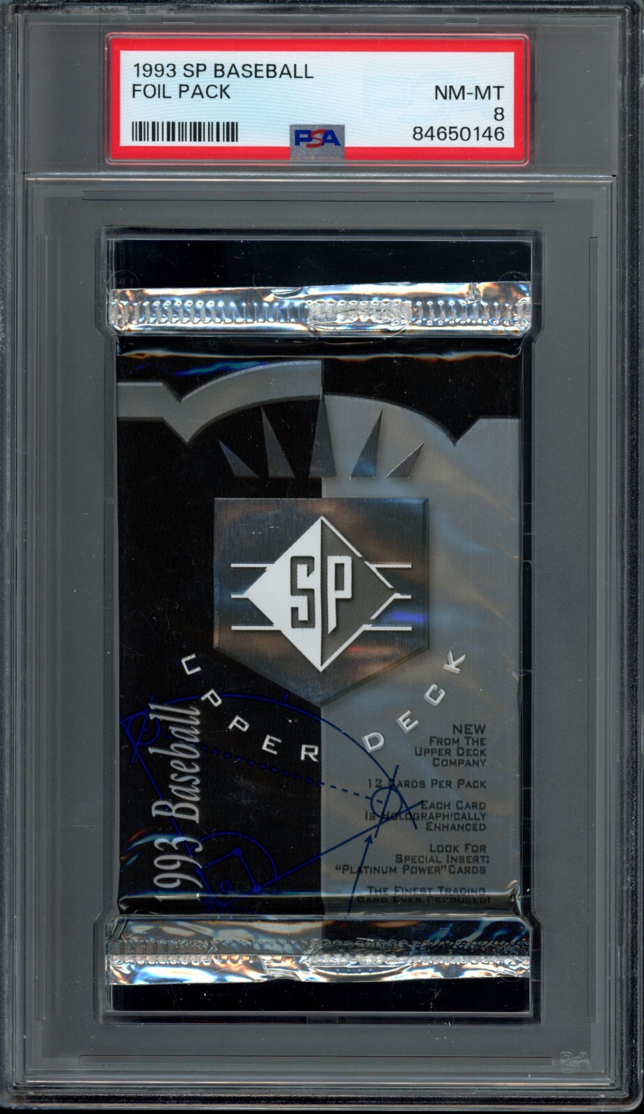 1993 Upper Deck SP Baseball Foil Pack PSA 8 (possible Derek Jeter ...