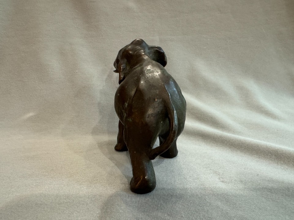Heavy Cast Metal Asian Elephant Figurine | eBay