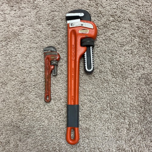 Rigid 14" Heavy Duty Pipe Wrench The Ridge Tool Co Elyria Ohio USA ...