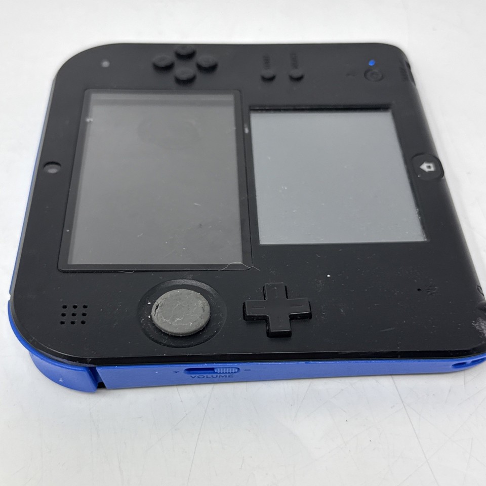 Broken Nintendo 2DS Handheld Game Console Only FTR-001 Blue Cracked ...