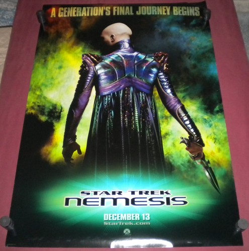 Star Trek Nemesis Movie Poster 27x40 D/S Patrick Stewart Brent Spinner ...