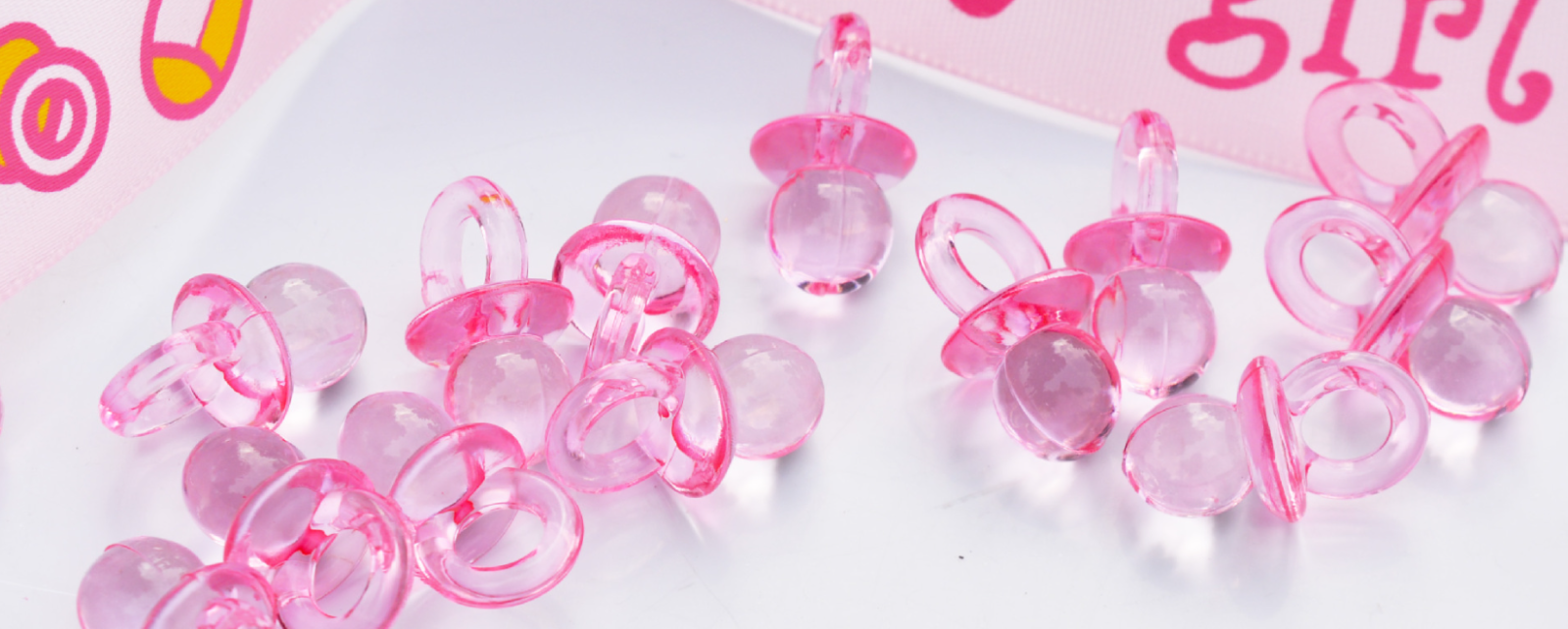 50 Christening Baby Shower Mini Dummies Decor Pacifier Party Favors ...