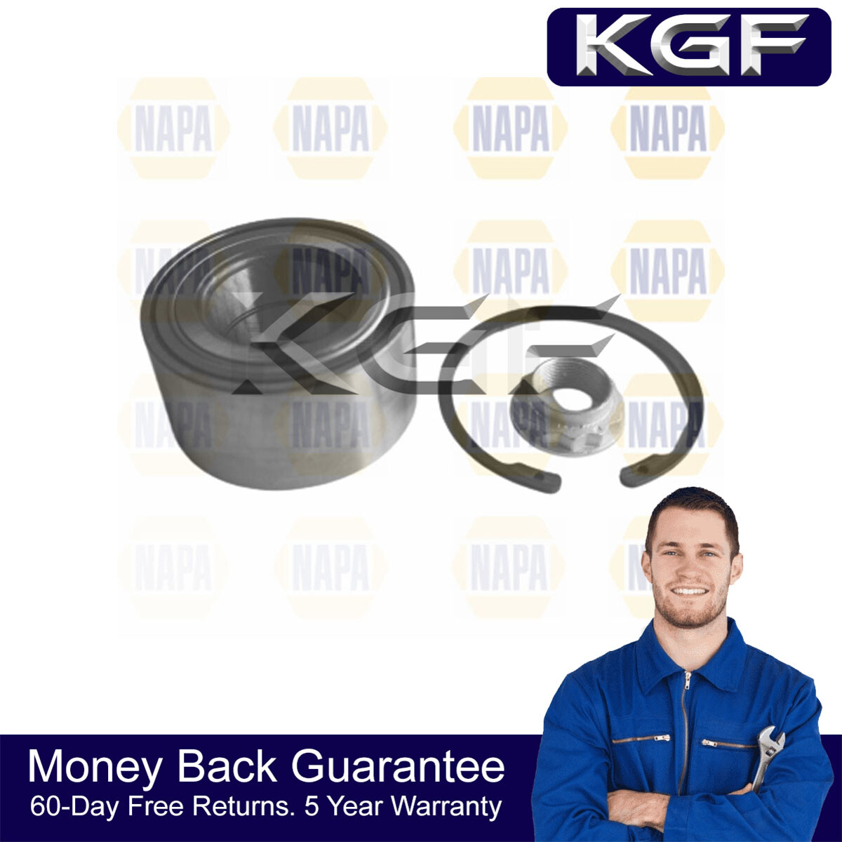 KGF Front Rear Wheel Bearing Kit Fits Land Rover Range 2002-2012 ...
