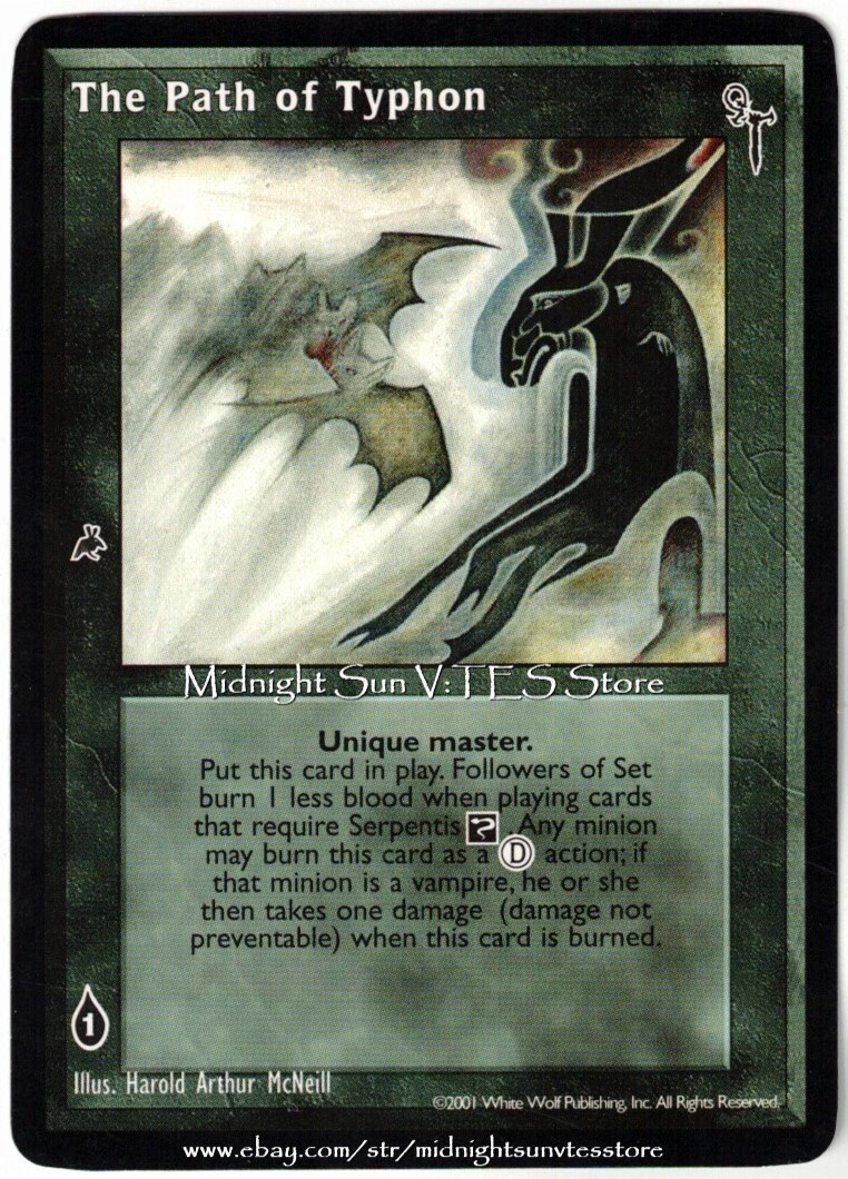 The Path of Typhon Final Nights V:TES VTES Vampire CCG | eBay