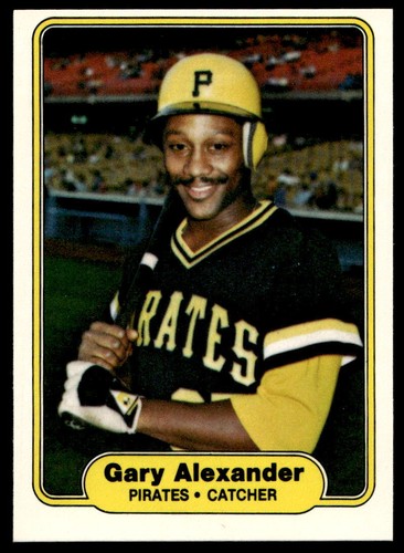 1982 Fleer 475 Gary Alexander Pittsburgh Pirates Baseball Card | eBay