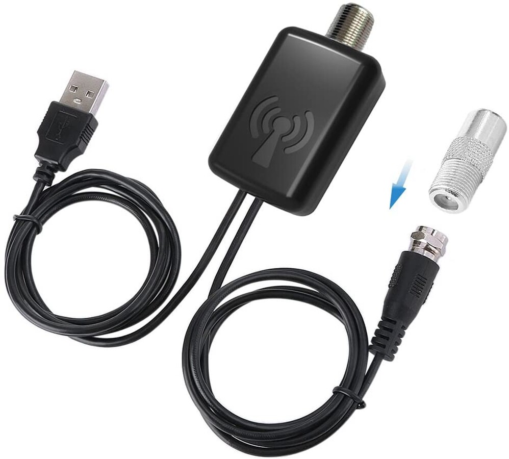 HDTV Antenna Amplifier Signal Booster TV High Gain Channel Boost Indoor ...