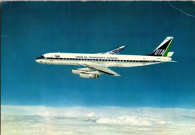 Postcard Union De Transports Aeriens UTA Airlines UTA Super DC 8-62 ...