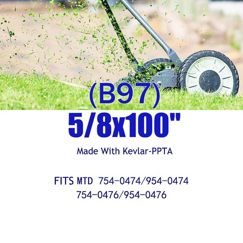 Replace Triangle Belt (B97)(5/8x100")For MTD 754-0474 954-0474 954-0476 ...
