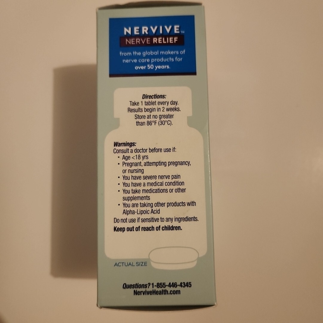 Nervive Nerve Relief Dietary Supplement 30 Tablets Exp 06/2026+ | eBay