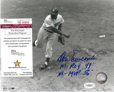 d2019 Brooklyn Dodgers signed Don Newcombe - 8x10 NL-ROY/MVP ...