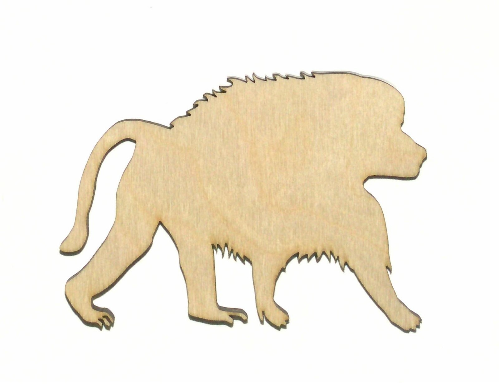 Male Baboon Unfinished Wood Shape Cut Out B11331 Crafts Lindahl ...