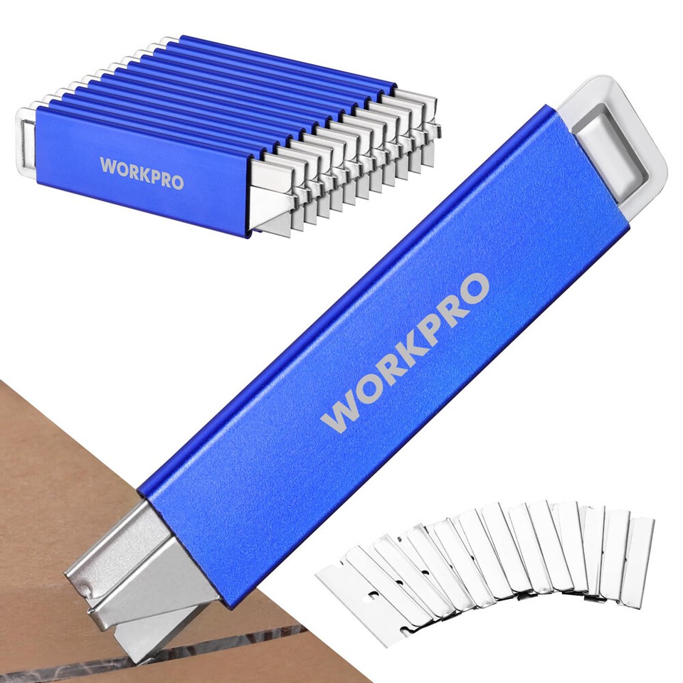 WORKPRO 12-Pack Box Cutter Retractable Utility Knife Box Opener Edge ...