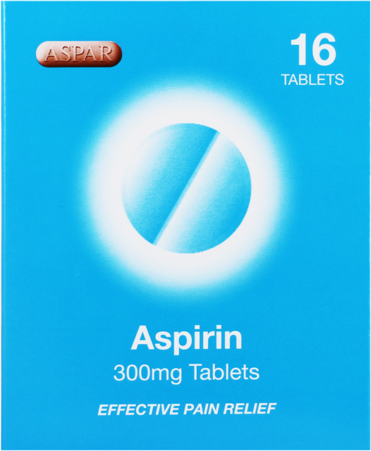 Aspar Aspirin 300mg Tablets for Headache, Fever and Pain Relief (Pack ...