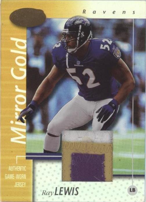 2002 Leaf Certified - Ray Lewis #6 Mirror Gold Materials /25 (MEM) for ...