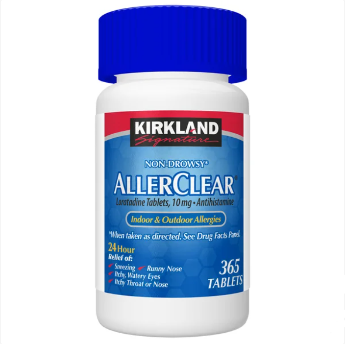 Kirkland Signature Non-Drowsy AllerClear Antihistamine 10 mg., 365 ...