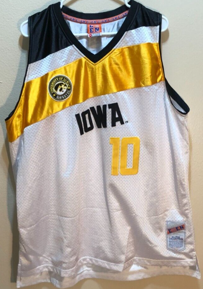 B.J. Armstrong #10 Iowa Hawkeyes NCAA Vintage White Sewn Basketball ...
