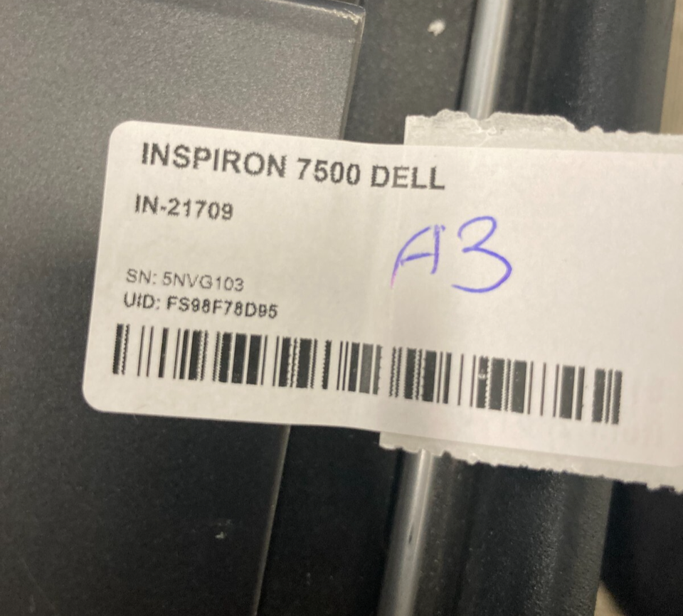 DELL INSPIRON 7500 2-IN-1 i7-10510U 1.8GHZ 16GB 256GB LAPTOP NOTEBOOK ...