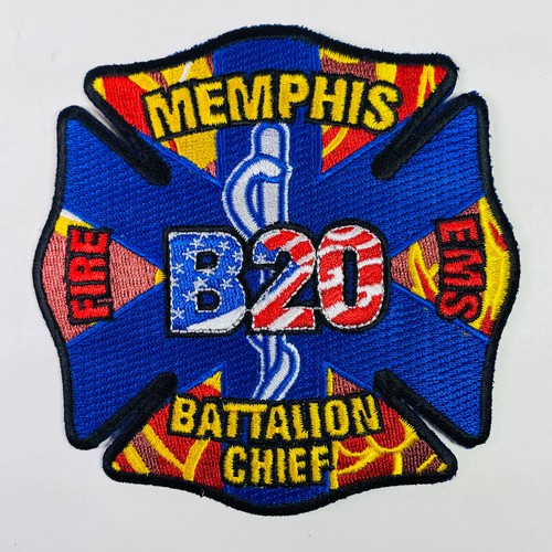 Battalion Chief B20 Memphis Fire EMS Tennessee TN Patch D4 | eBay