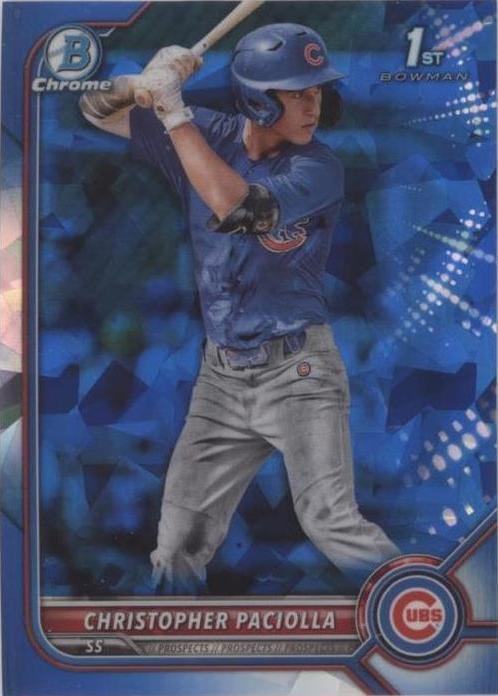 2022 Bowman Chrome Draft Sapphire Edition - Christopher Paciolla #BDC ...