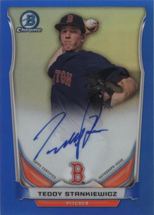 2014 Bowman Chrome - Prospect Autographs Teddy Stankiewicz #BCAP-TS ...