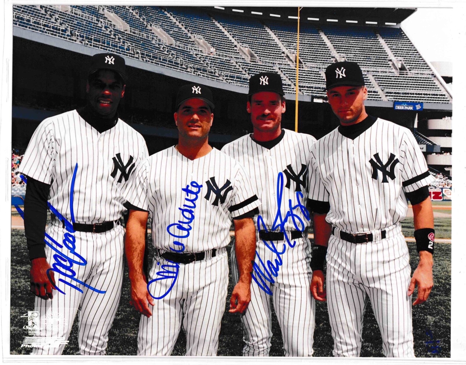 Mike Aldrete~Wade Boggs~D.Gooden Signed Autograph 8x10 Photo New York ...