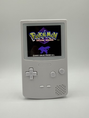 White Nintendo Gameboy Color IPS Mod W/ USB C Rechargeable Battery | eBay