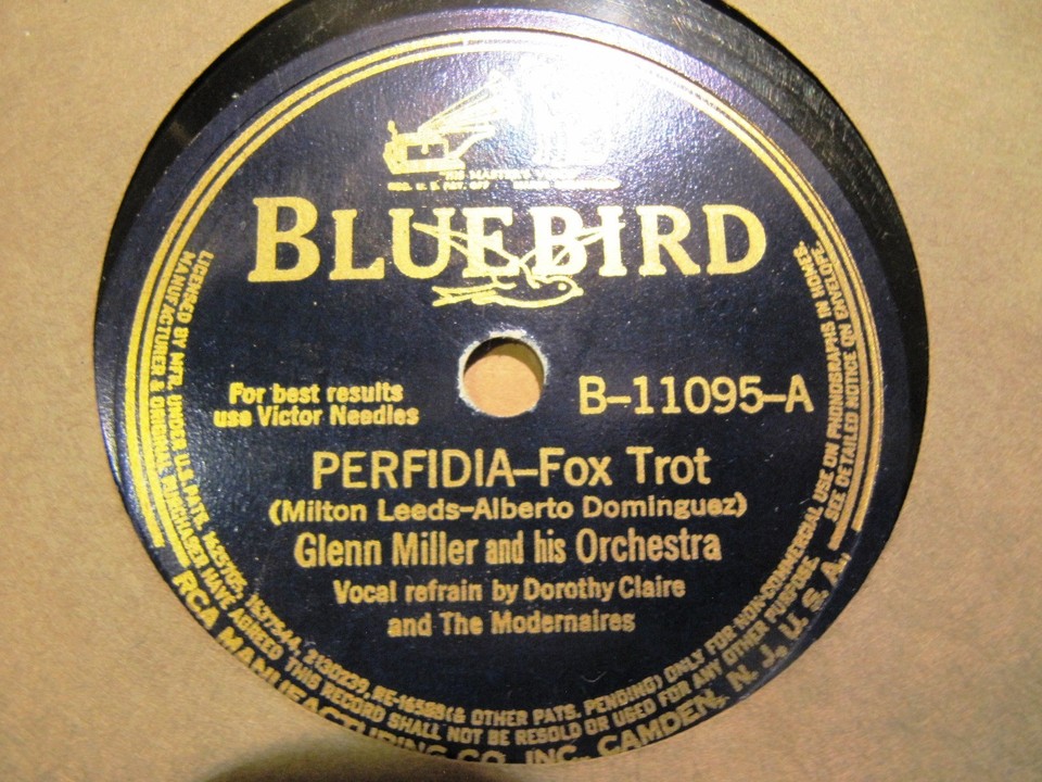 1941 GLENN MILLER OR Dorothy Claire PERFIDIA/ Spring will be sad ...