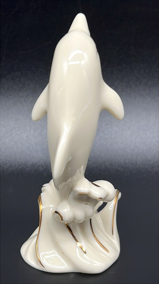 Lenox Dolphin Figurine Porcelain White 24K Gold Trim | eBay