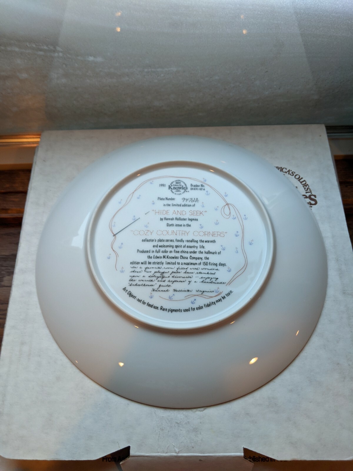 Collector's Plate "Hide and Seek" by Ingmire, Hannah Hollister | eBay