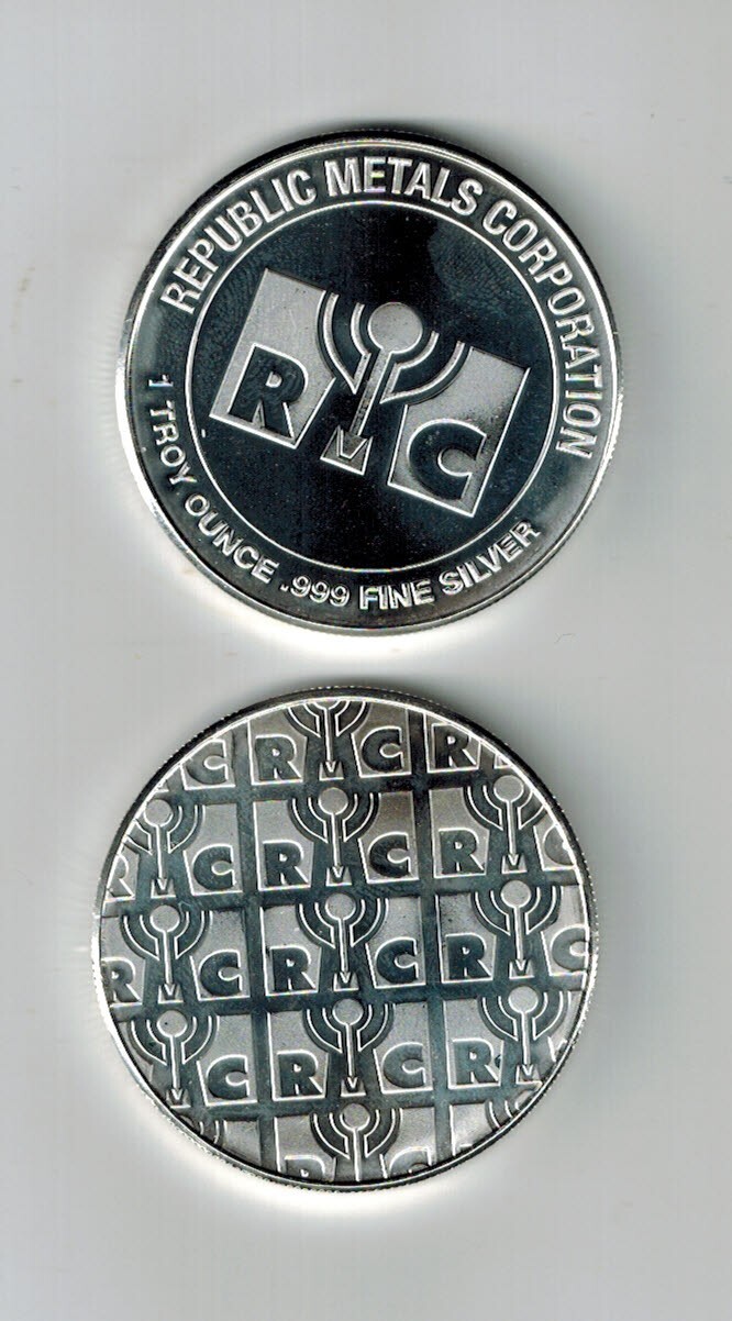 ONE-1 ounce .999 Fine Silver Round--RMC--Republic Metals Corporation | eBay