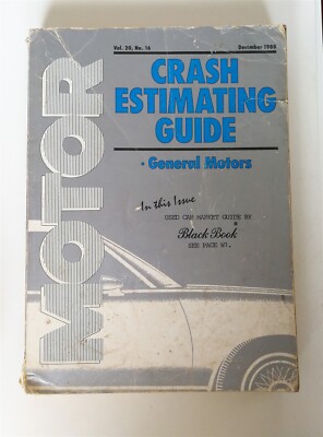 Motor Magazine December 1998 Crash Estimating Guide General Motors | eBay