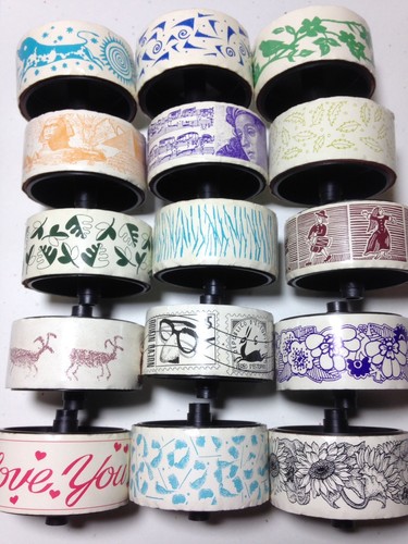 Clearsnap Rollagraph Stamps Assorted Design Patterns Fits 1" Wheel ...