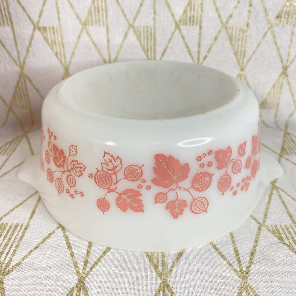 RARE HTF BOX Pink Gooseberry PYREX 473 472 471 Bake, Serve & Store Set ...