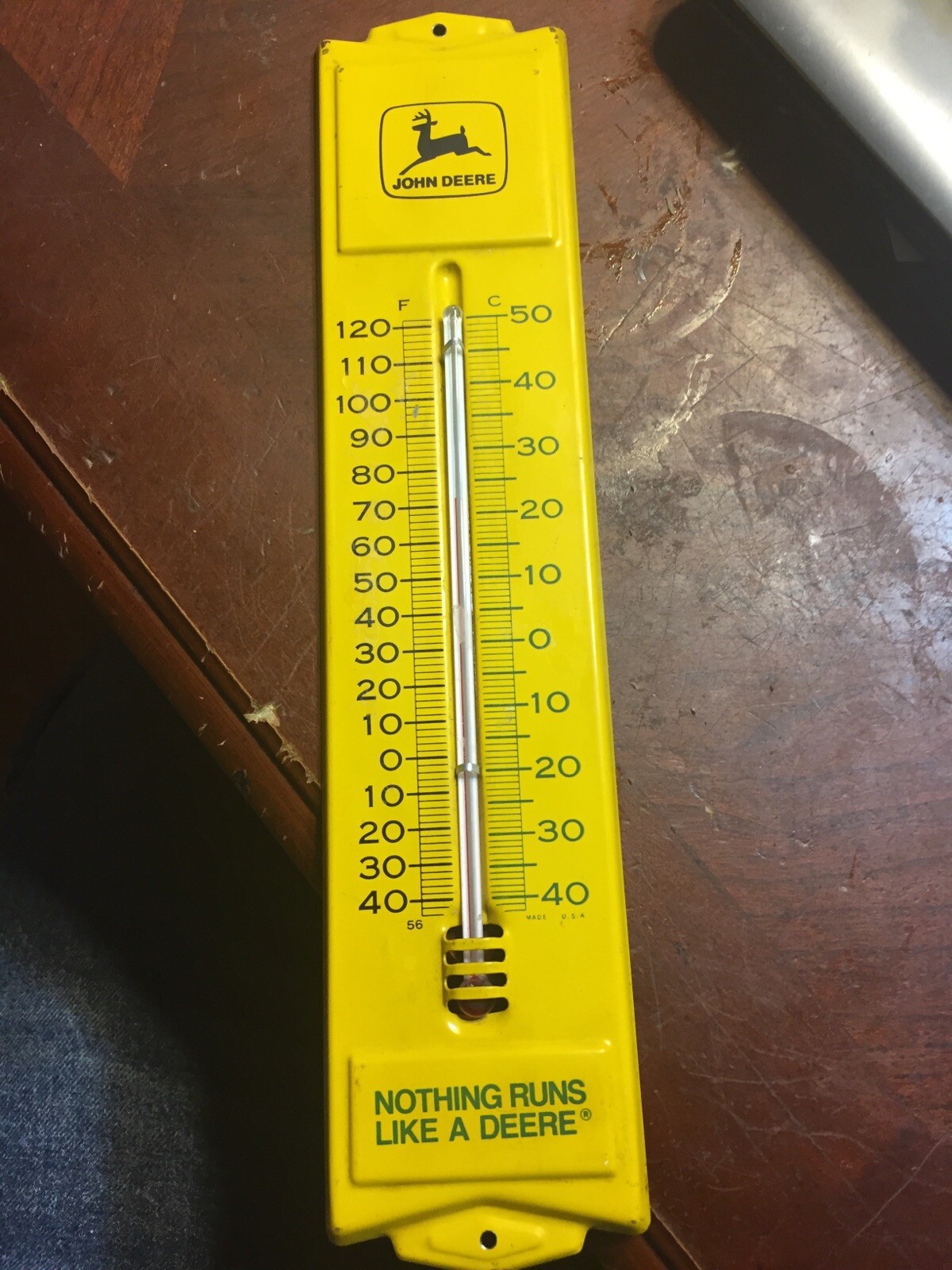 John Dohn Deere Thermometer Nothing Runs Like A Deere | eBay