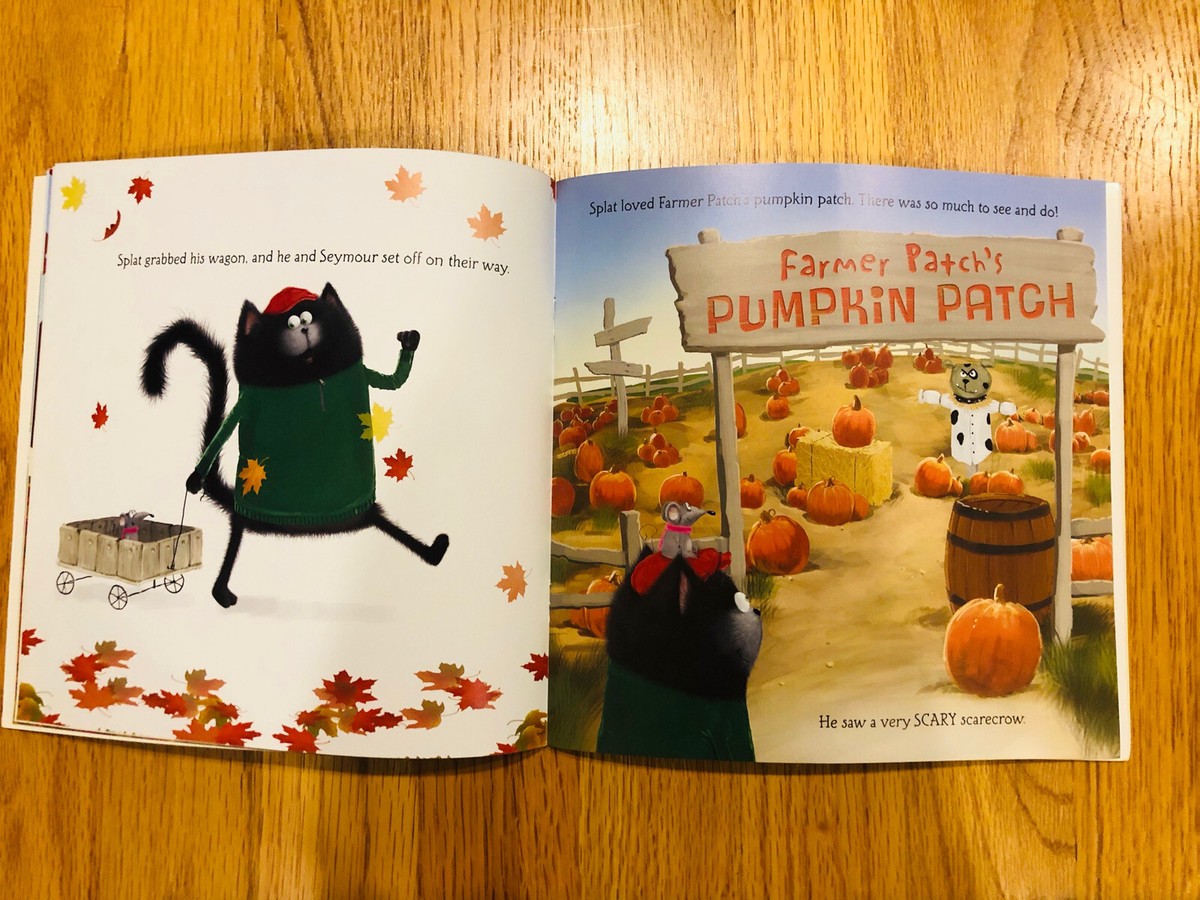Splat Cat Pumpkin Splat The Cat And The Pumpkin Picking Plan By Rob