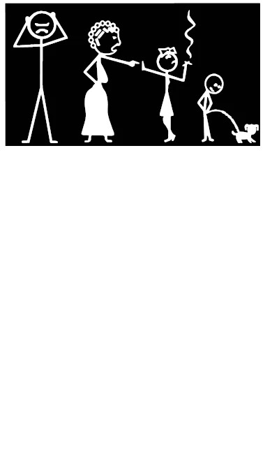 Stickman Family Of 5