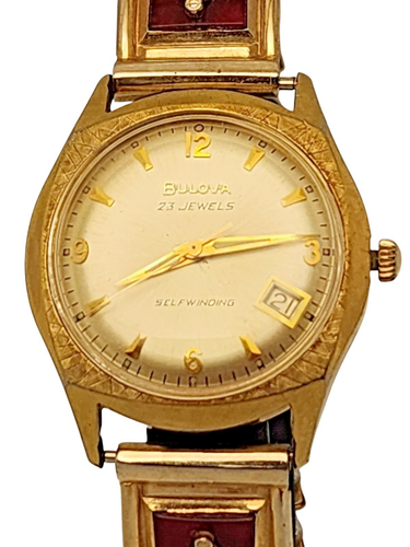 Bulova 23J 10KGP Barrel Shape Self Winding Watch, Slightly Used | eBay